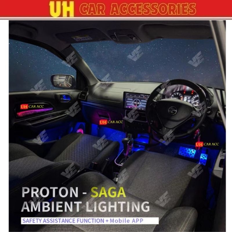PROTON SAGA VVT 2016-2025 INTERIOR LED AMBIENT LIGHT LAMP OEM PLUG N ...