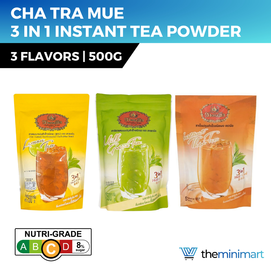 Cha Tra Mue 3in1 Milk Tea - Instant Thai Tea Powder, 500g Sachet ...