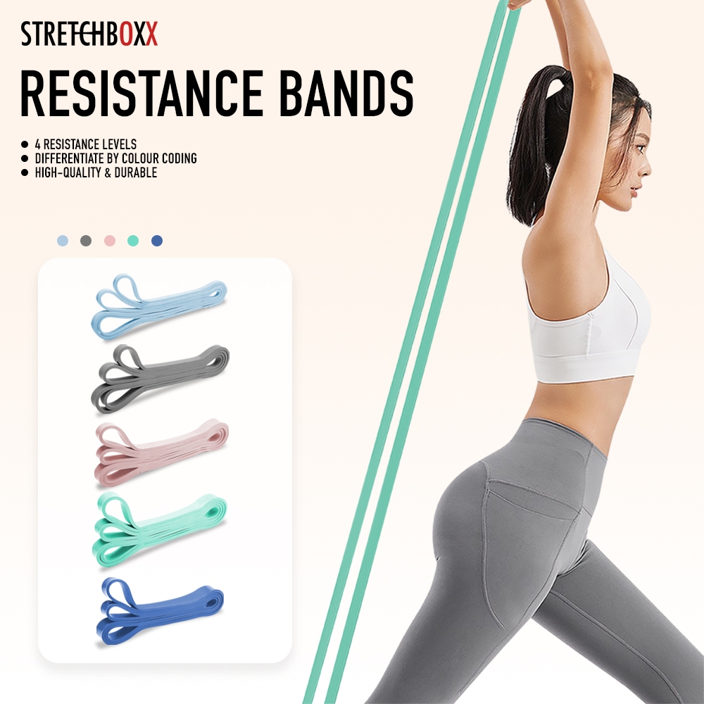 Long Silicone Resistance Band – Elastic Exercise Band for Strength ...