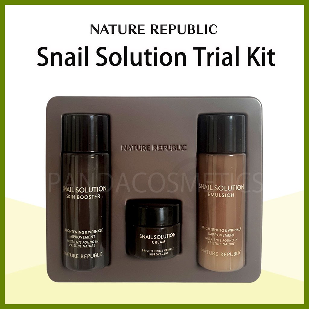 [NATURE REPUBLIC] Snail Solution Trial Kit (Include 3 items) | Shopee ...