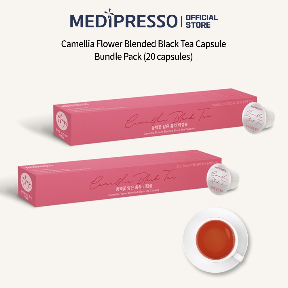 【MEDIPRESSO OFFICE 】 Camellia Flower Blended Tea Capsule Bundle Pack ...