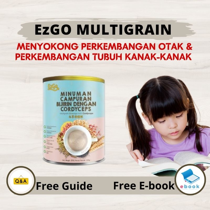 Ezgo Multigrain Cordyceps menyokong kekuatan otak - susu Multivitamin ...