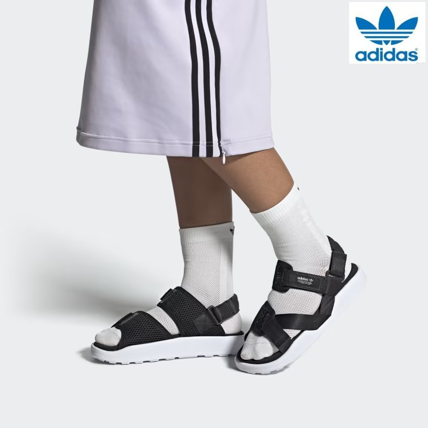 Adidas Adilette Adventure HP2184 Black White Sandals (Size mm) | Shopee ...