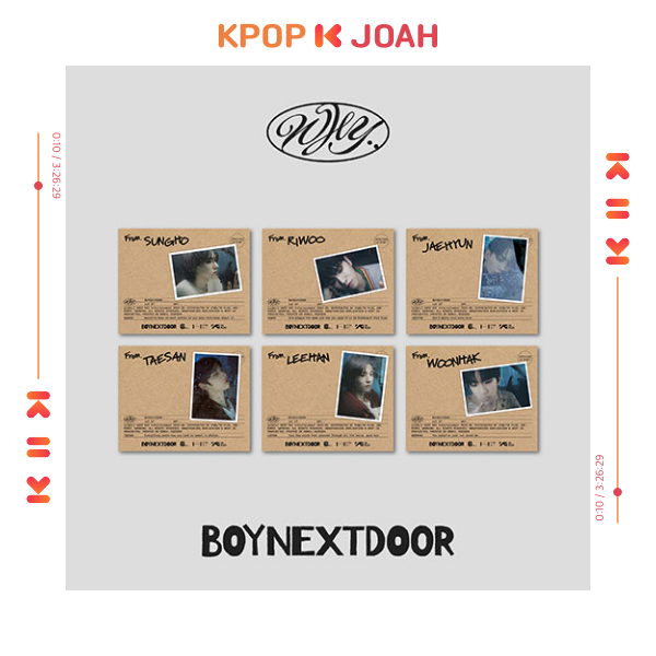 BOYNEXTDOOR [WHY..] 1st EP Album (LETTER Ver.) | Shopee Malaysia