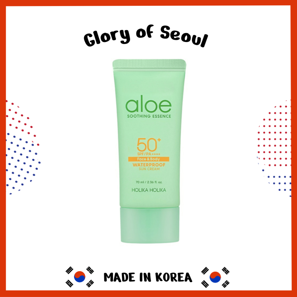 Holika Holika Aloe Waterproof Sun Cream SPF50+ 70ml | Shopee Malaysia