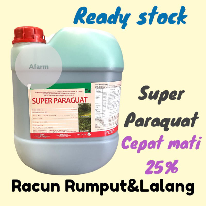 20L Racun Sentuh 25%|Racun Lalang&rumput | Shopee Malaysia