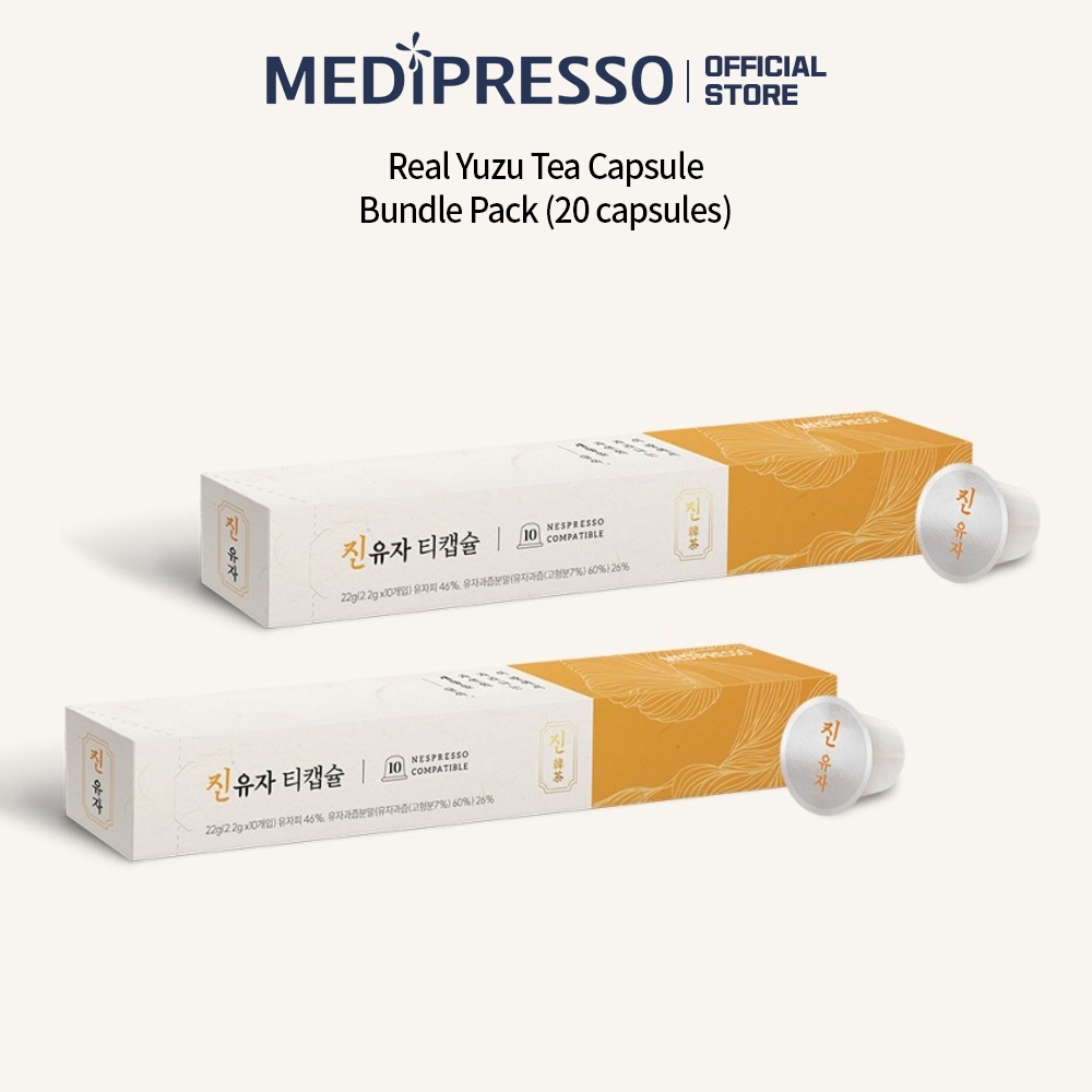 【MEDIPRESSO OFFICE 】 Real Yuzu Tea Capsule - Bundle Pack (20 capsules ...