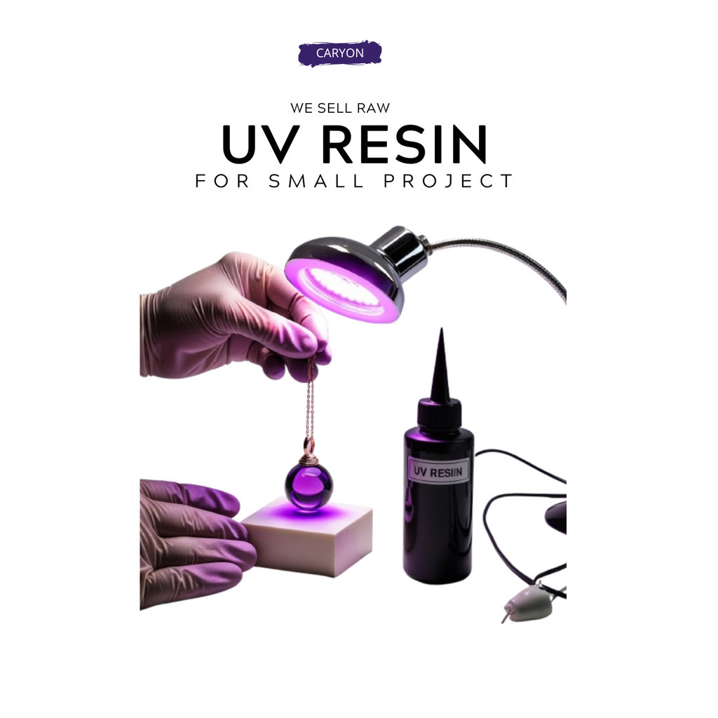 CaryOn UV Resin Glue with UV Light: Fast Cure, Clear Finish, UV Glue ...