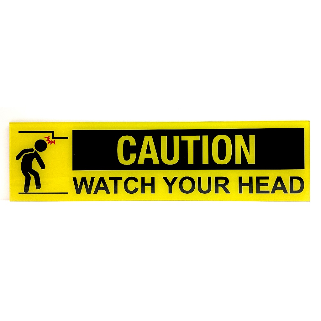 CAUTION WATCH YOUR HEAD SIGN/SIGNAGE | 450mm x 120mm | WARNING SIGN ...