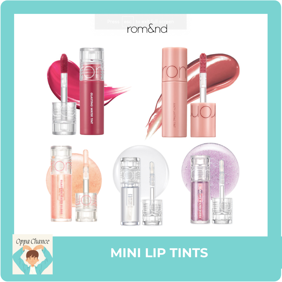 *New colors added* [Rom&nd] Mini Lip Tints (choose 1 from 8 kinds ...