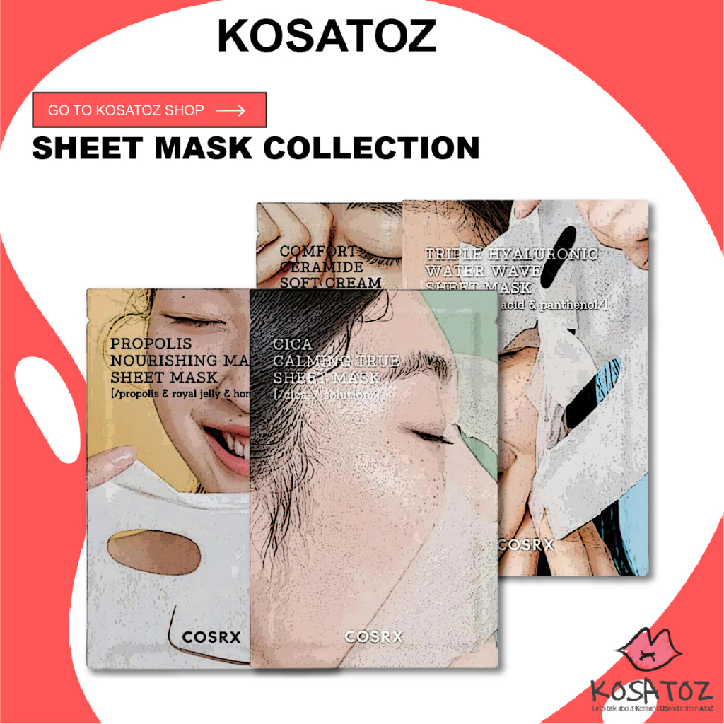 Cosrx Proplis Nourishing Magnet Sheet Mask / Triple Hyaluronic Water ...