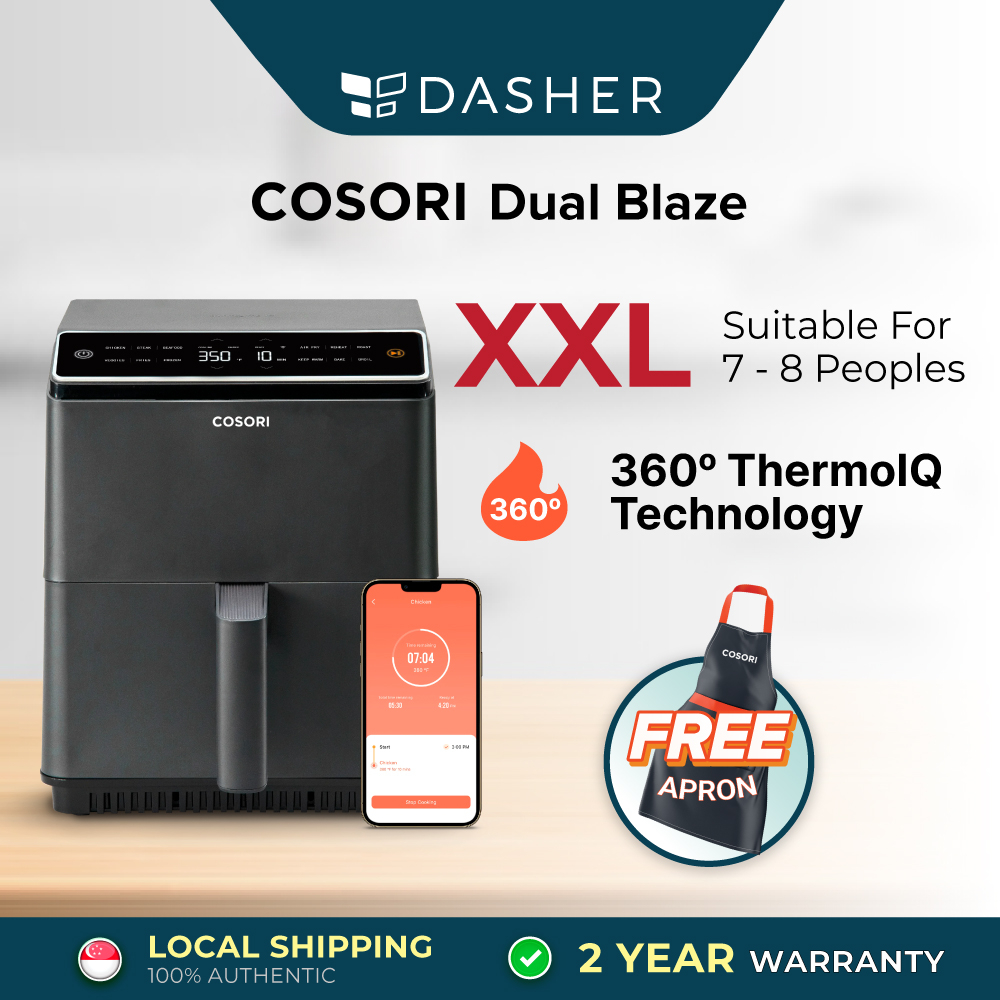 COSORI Dual Blaze 6.4L Smart Air Fryer 12-in-1 One-touch Presets and ...