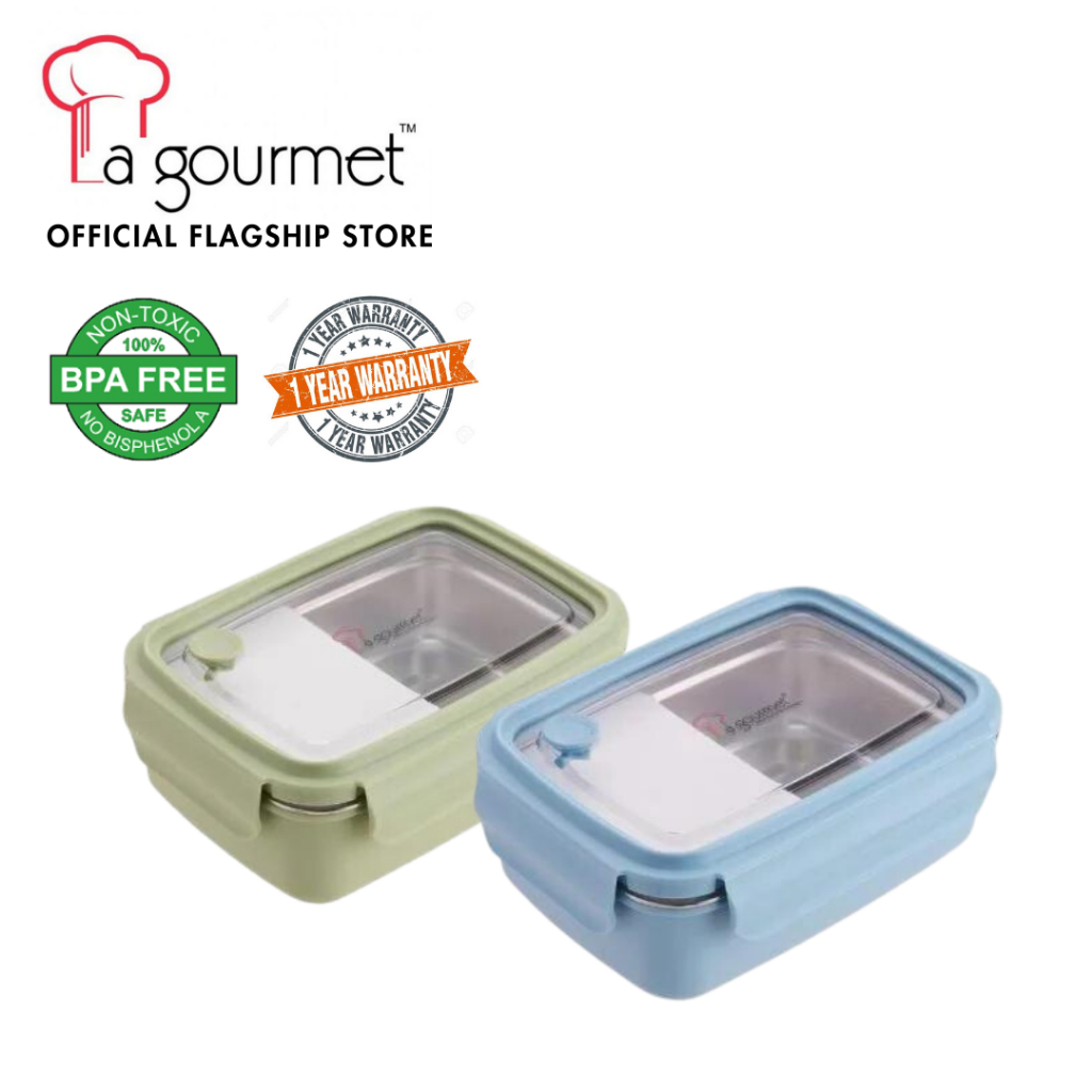 La gourmet Sassy Collection 800ml Lunch Box Rectangle | Shopee Malaysia
