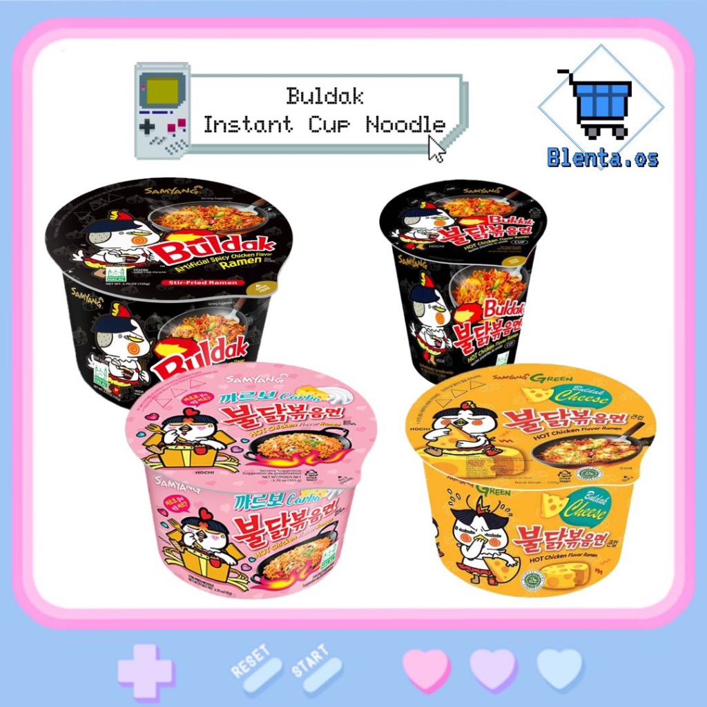 Samyang Buldak Instant Cup Noodle Spicy Chicken / Cheese / Hot Chicken ...