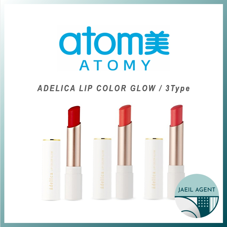 [ATOMY] ADELICA LIP COLOR GLOW / 3Type / Korean Genuine Products ...