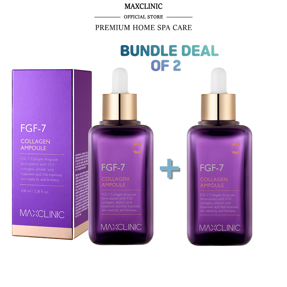 [BUNDLE DEAL of 2] MAXCLINIC FGF-7 Collagen Ampoule (100ml) / Serum | Shopee Malaysia