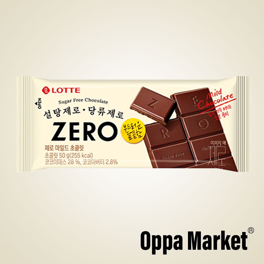 Lotte Korean Zero Sugar Mild Chocolate 50g | Shopee Malaysia