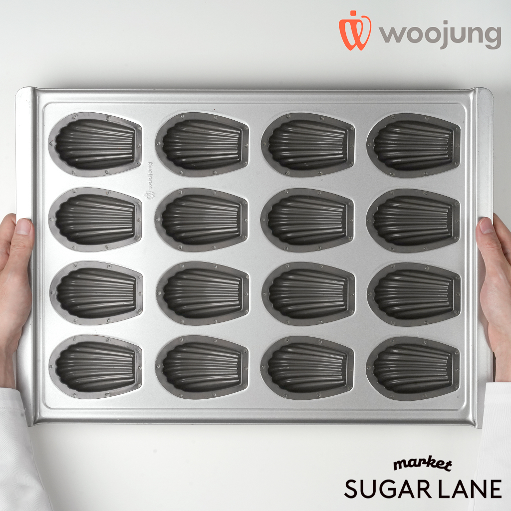 [Korea] Silicone Coated Non-Stick DEEP Madeleine Pan Mould 16 Cavity ...