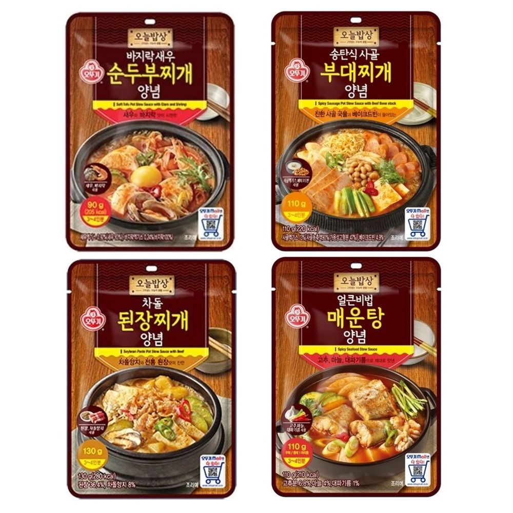 OTTOGI Soft Tofu / Spicy Sausage / Soybean Paste / Spicy Seafood Pot ...