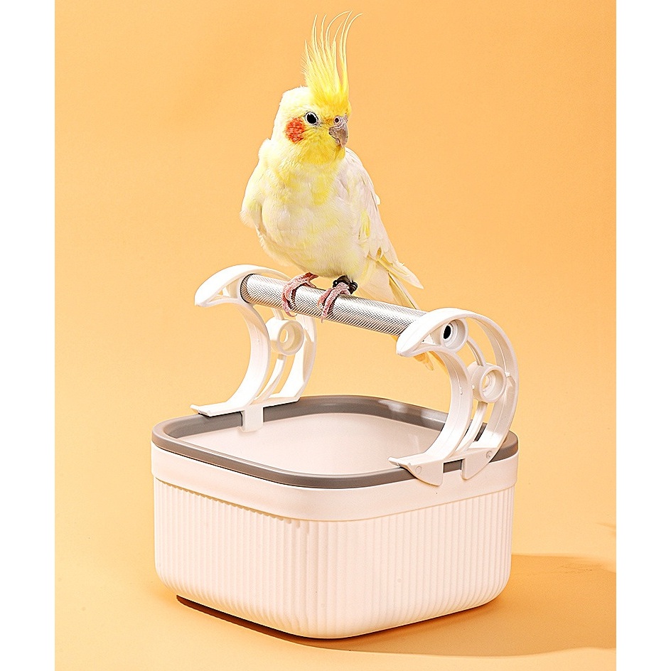 Parrot Poop Stand | Poop Bucket Toilet Artifact Climbing Frame Fixed ...