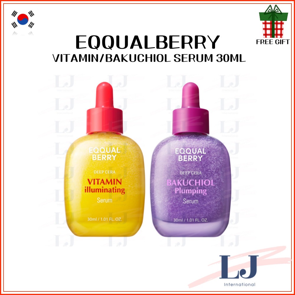 EQQUALBERRY VITAMIN illuminating Serum / EQQUALBERRY BAKUCHIOL plumping ...