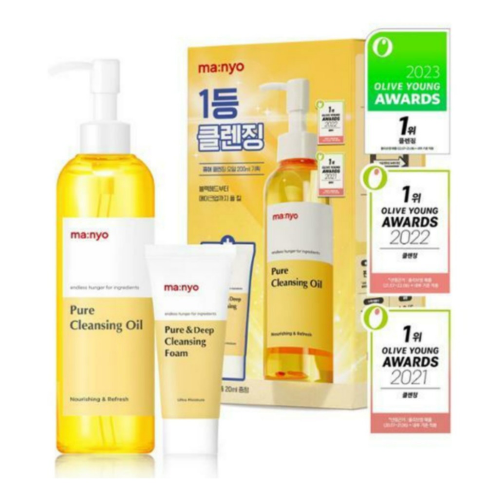 ma:nyo Pure Cleansing Oil 200mL x 2ea Double Set | Shopee Malaysia