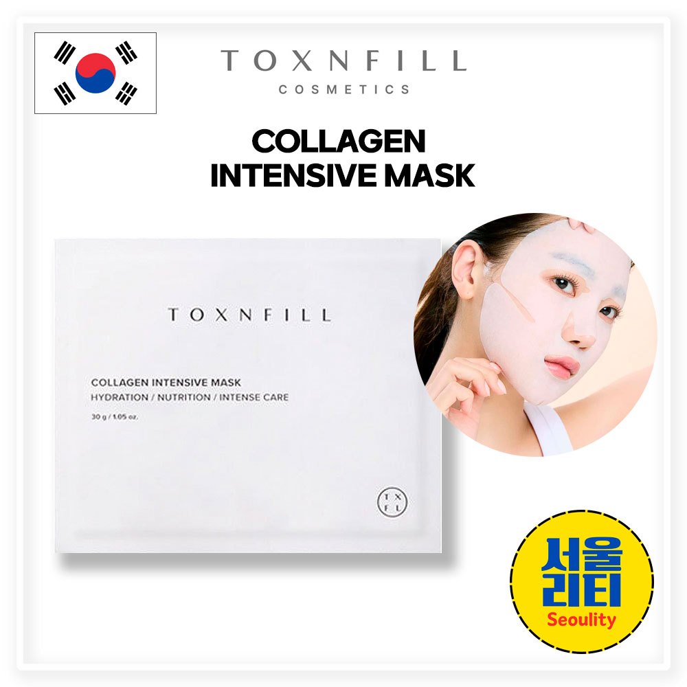 [TOXNFILL] 🇰🇷 Collagen Intensive Mask｜Hydration & Lifting Pack｜5 Sheets ...