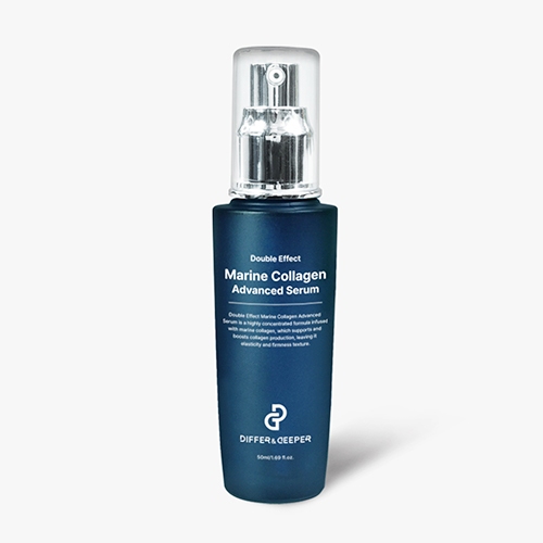 [DIFFER & DEEPER] Double Effect Marine Collagen Advanced Serum 50ml / Highly Concentrated Korean ...