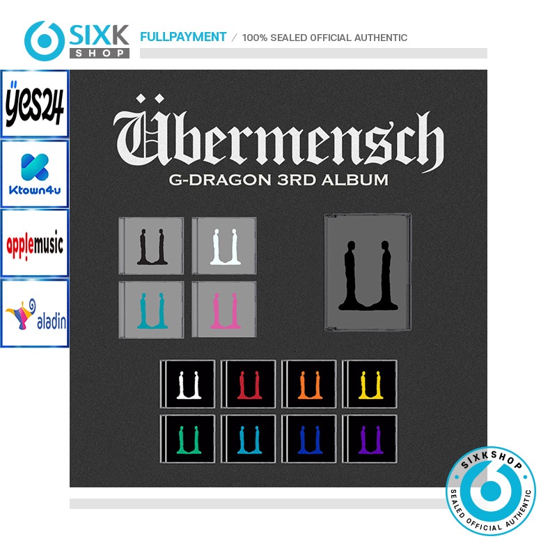 (POB 3 Types SET) G-DRAGON 3RD ALBUM [Ubermensch] | Shopee Malaysia