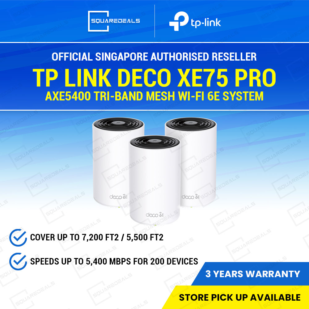 TP Link Deco XE75 Pro AXE5400 Tri-Band Mesh Wi-Fi 6E System | Shopee Malaysia