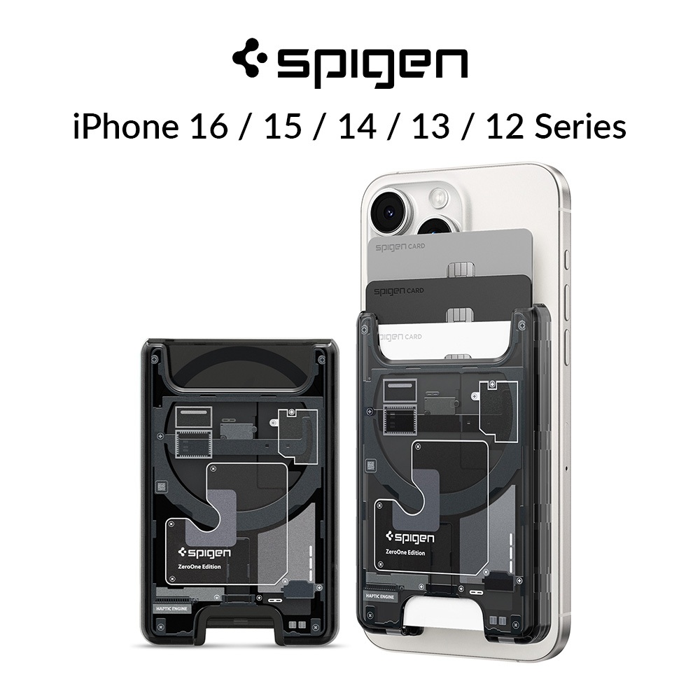 Spigen Ultra Hybrid Zero One Magnetic Wallet MagSafe Card Holder Card ...