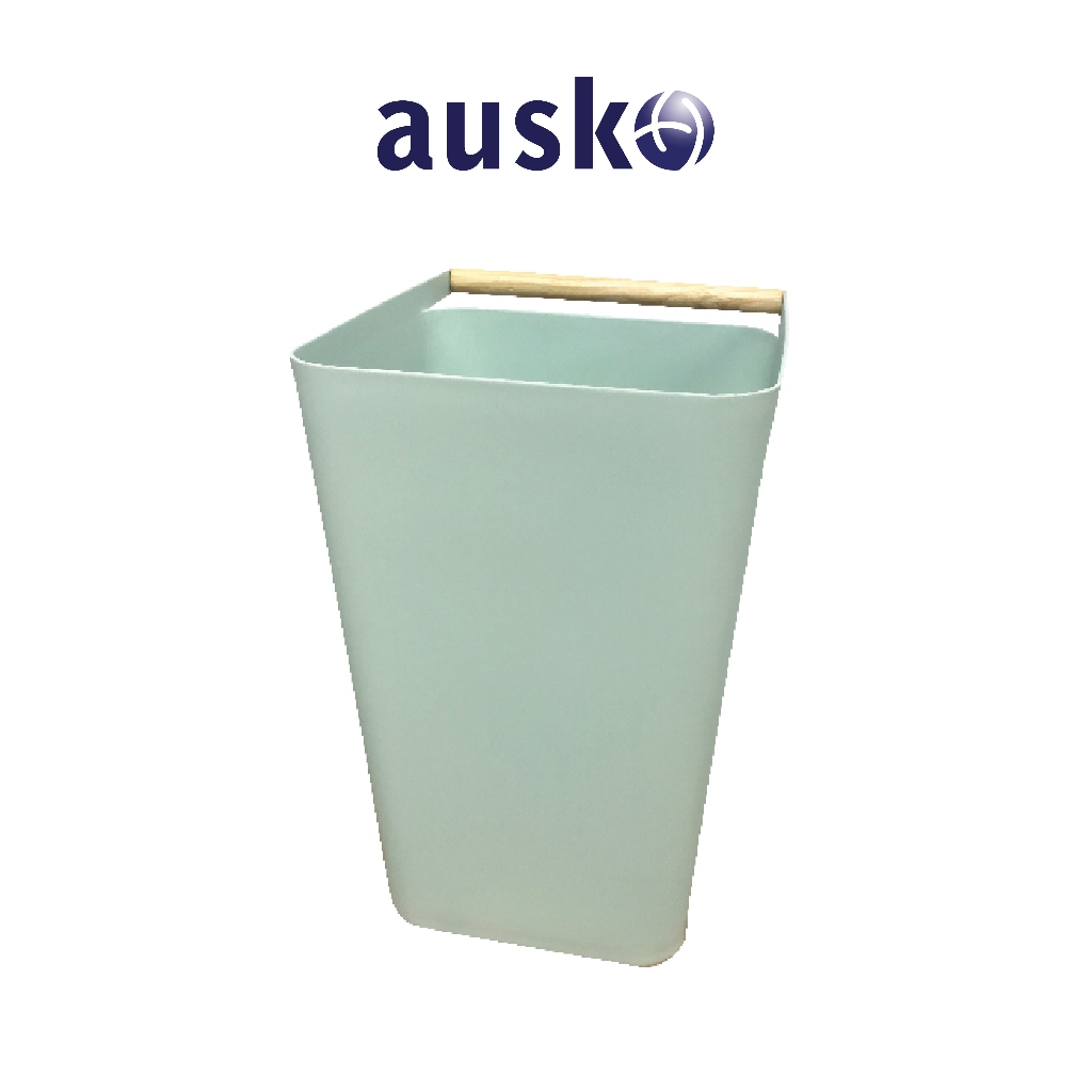 Wooden Handle Dustbin | 12L | Multiple Colours | Trash Bin | Waste Bin ...