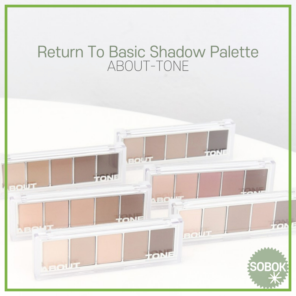 [ABOUT-TONE] Return To Basic Shadow Palette 6Color | Shopee Malaysia