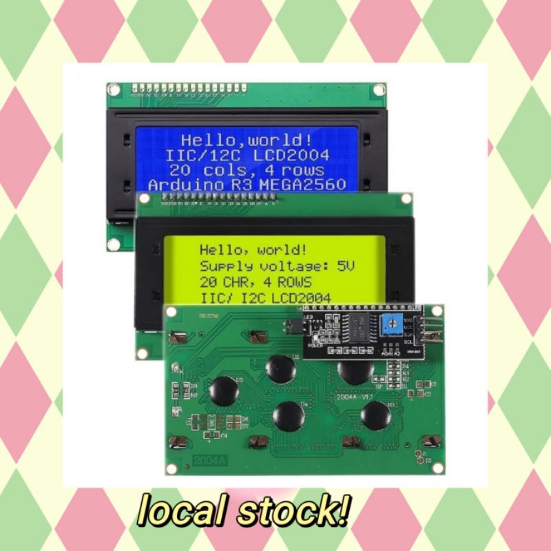 LCD Display Module 20x4 LCD2004 HD44780 TWI LCD IIC/I2C Serial Interface Blue/Green Screen for ...