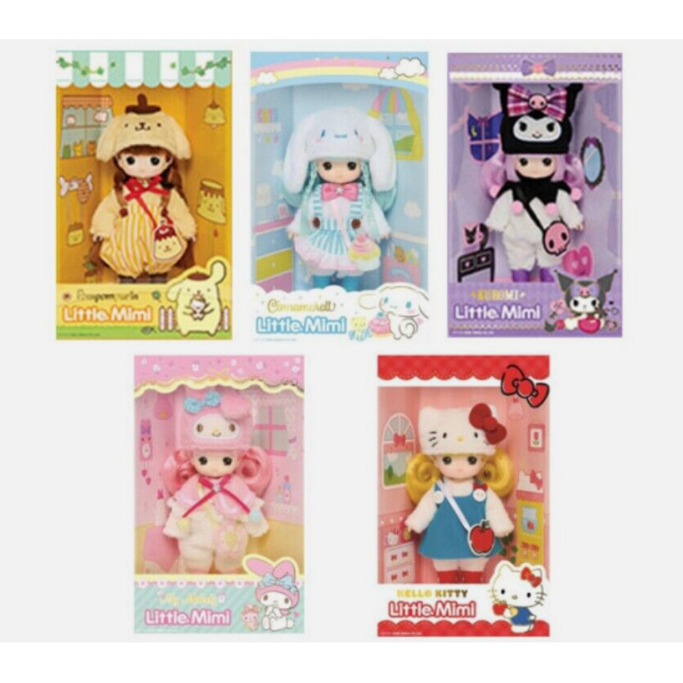 Sanrio X Little Mimi 5 Characters Doll Figure Officially licensed ...