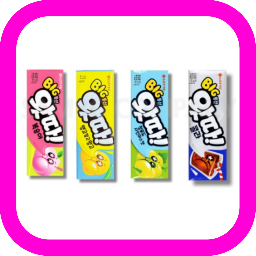 [Lotte] Big Watta Chewing Sweets 23g / Fruit Flavors Chewing Candy ...