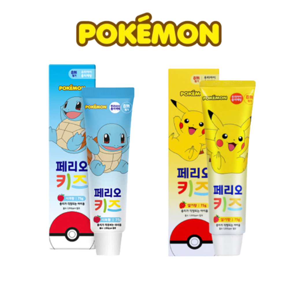 [Pokemon] Kids Toothpaste 75g Strawberry Flavor Apple Flavor | Shopee ...