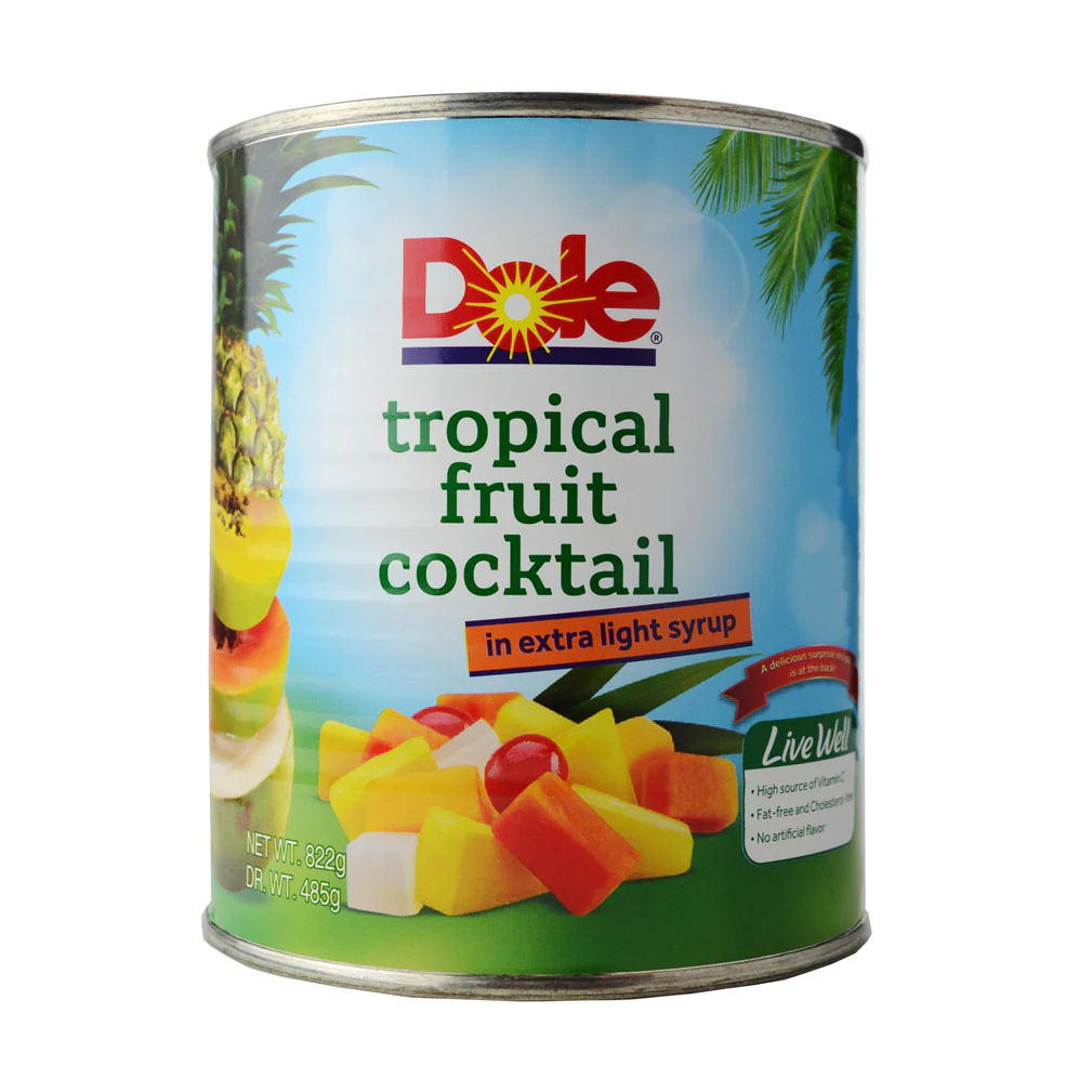 Dole Tropical fruit Cocktail 822g in extra light Syrup - Filipino ...