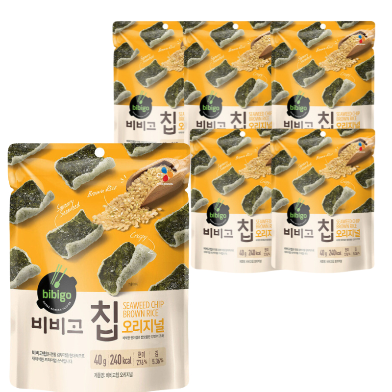 [Value Pack] Bibigo Seaweed Chips 40g Low Calorie Korean Snacks ...
