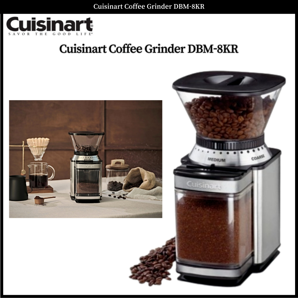 Cuisinart DBM-8KR Supreme Grind Automatic Burr Mill Coffee Grinder Maker Machine | Shopee Malaysia