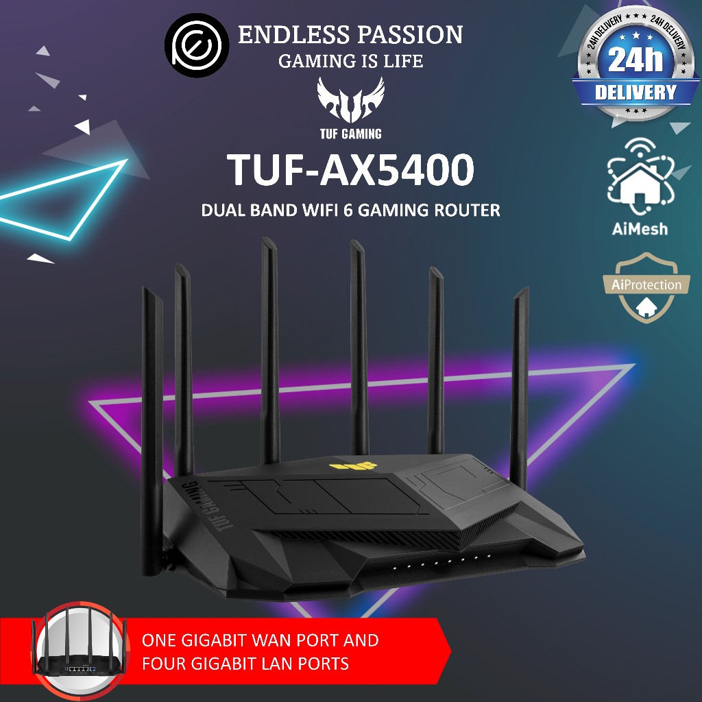 Asus TUF-AX5400 Dual Band WiFi 6 Gaming Router | Shopee Malaysia