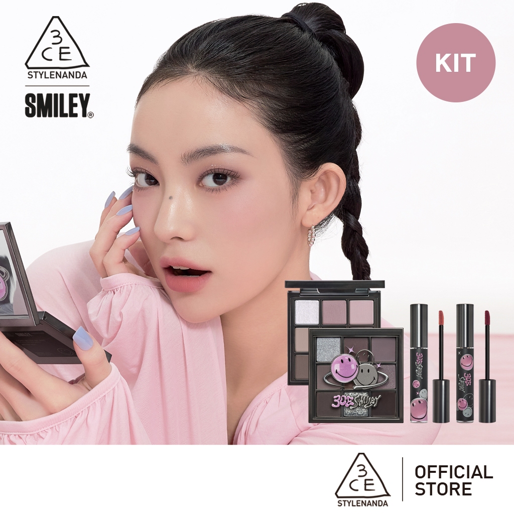 3CE Smiley Kit 1 | Official Store Kit Make up Cosmetic | Shopee Malaysia