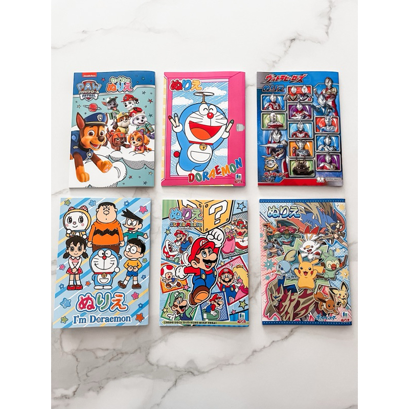 Mario Doraemon Ultraman Pokemon Paw Patrol Colouring Book | Shopee Malaysia