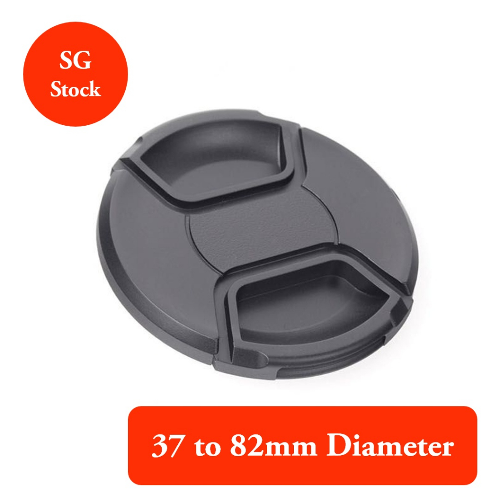 Camera Front Lens Cap Cover (Various Sizes) | Shopee Malaysia