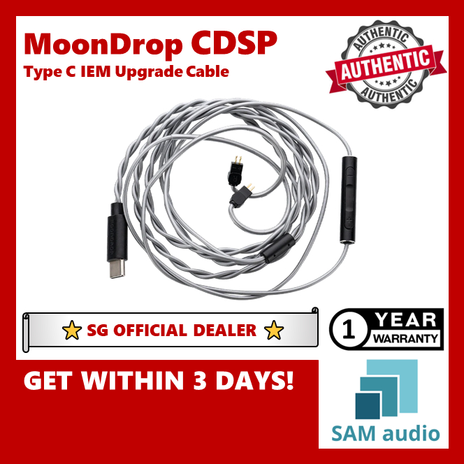 [ SG] MOONDROP CDSP IEM UPGRADE CABLE (DSP TYPE C USB C) | Shopee Malaysia