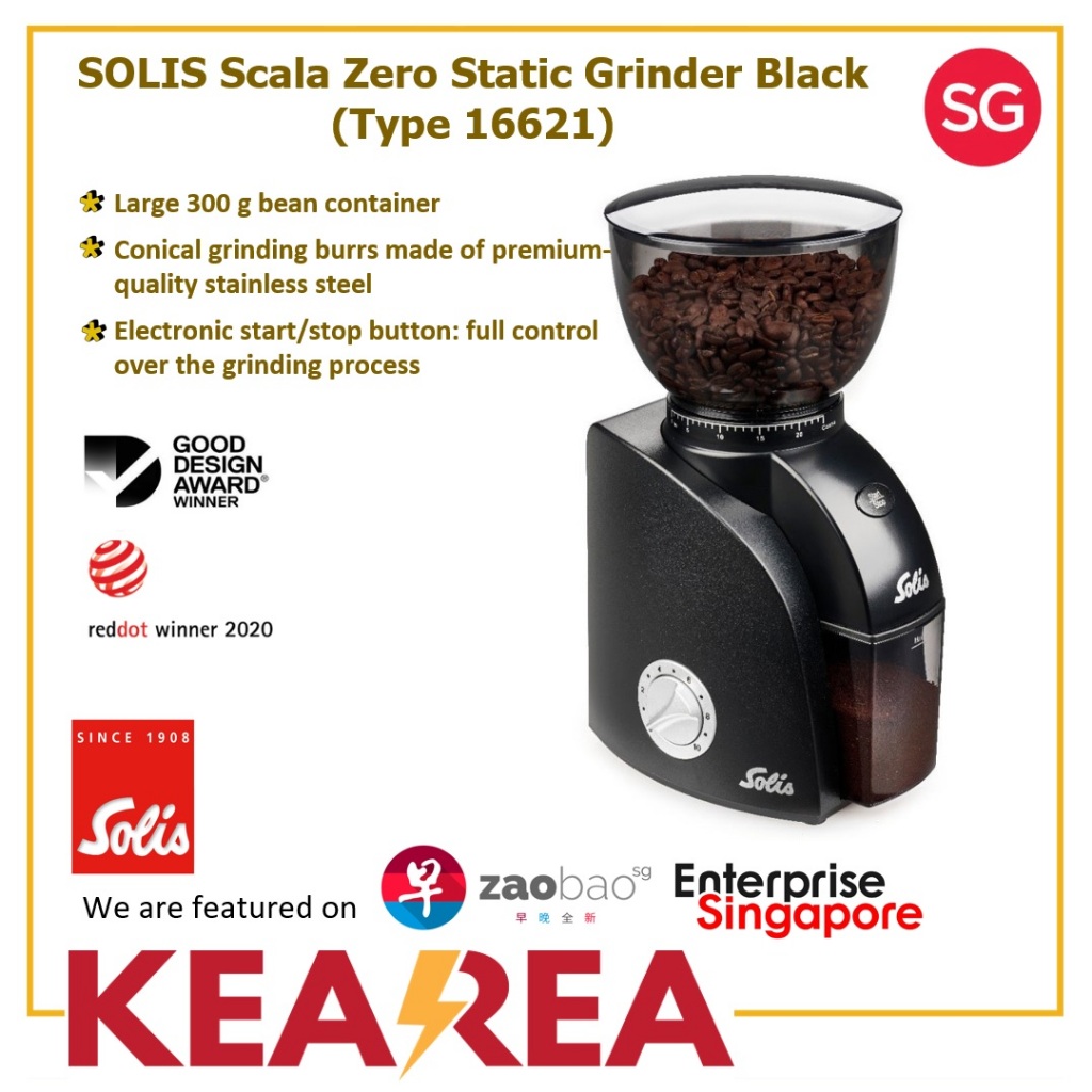 Solis Scala Zero Static Grinder Black | Shopee Malaysia