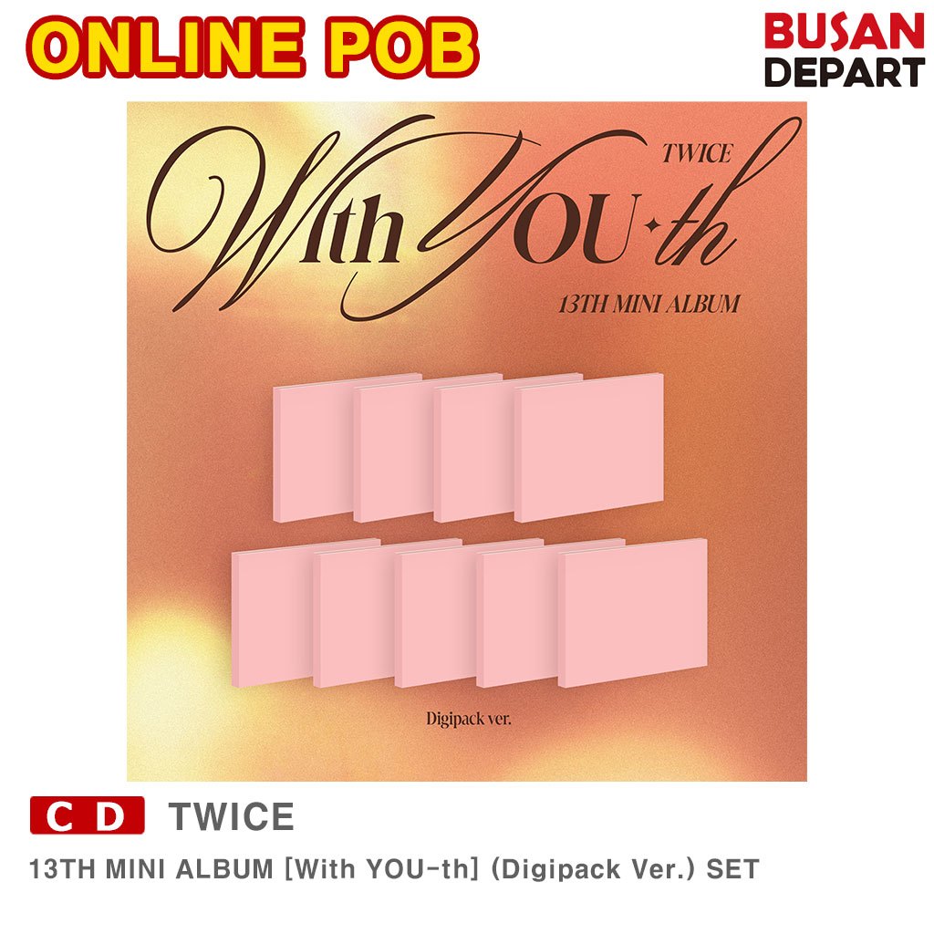 [ONLINE POB]TWICE 13TH MINI ALBUM [With YOU-th] (Digipack Ver.) SET | Shopee Malaysia