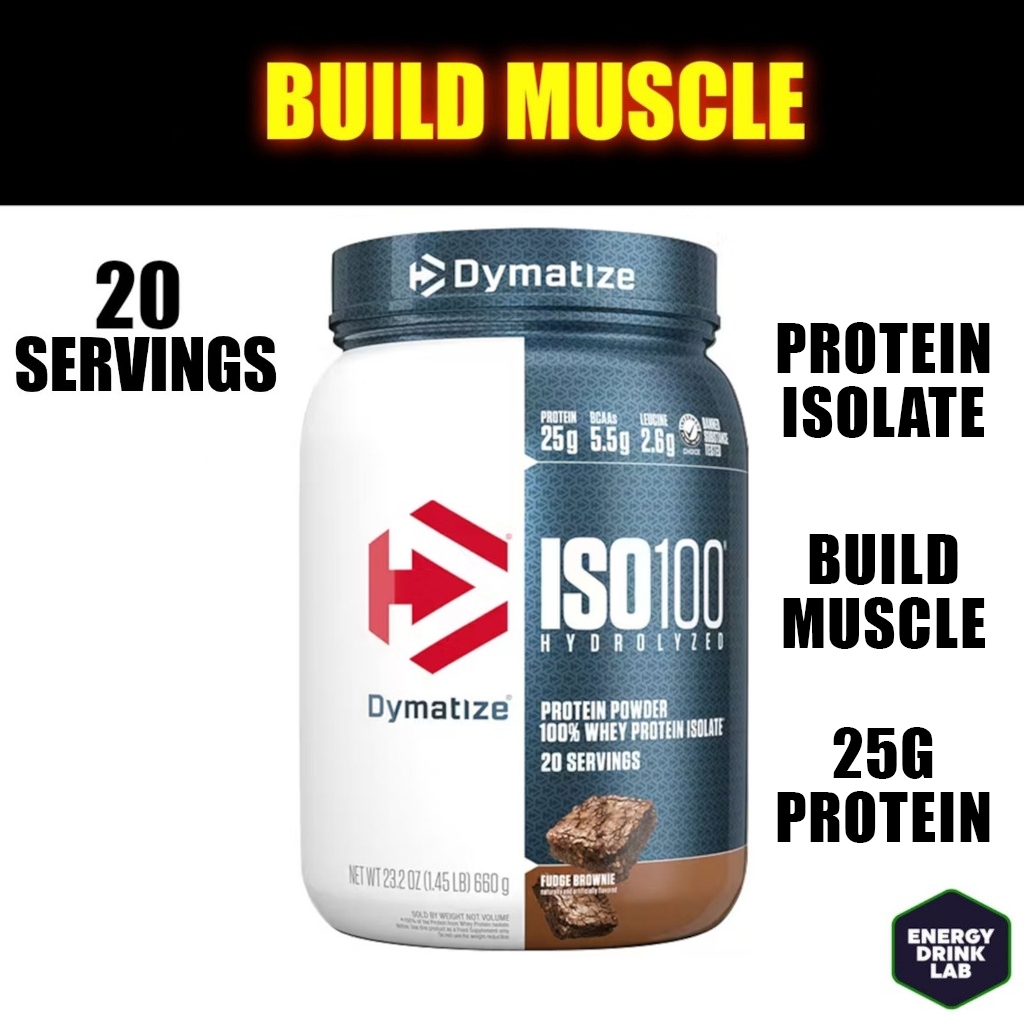 Dymatize ISO 100 Hydrolyzed 100% Whey Protein Isolate 20 Servings | Shopee Malaysia