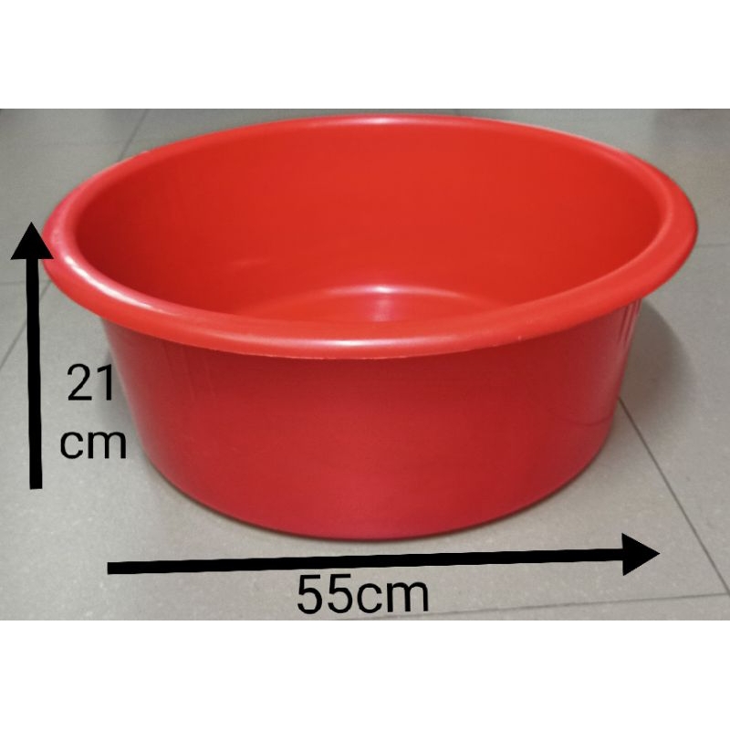 22" Big Round Plastic Wash Basin (Thick) | Shopee Malaysia