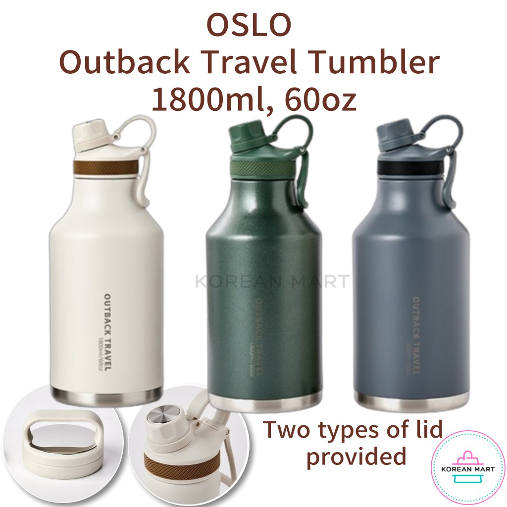 OSLO Outback Travel Tumbler 1800ml 60oz / Korean tumbler / Stainless ...
